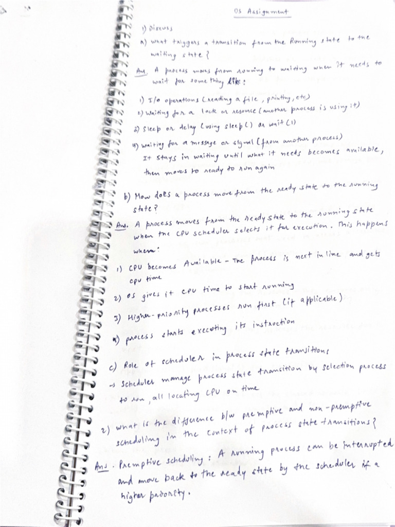 OS Assignment 1 | PDF