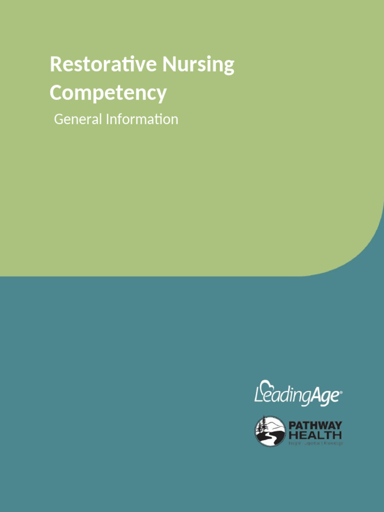 Restorative Nursing Program Guidelines | PDF | Long Term Care | Nursing