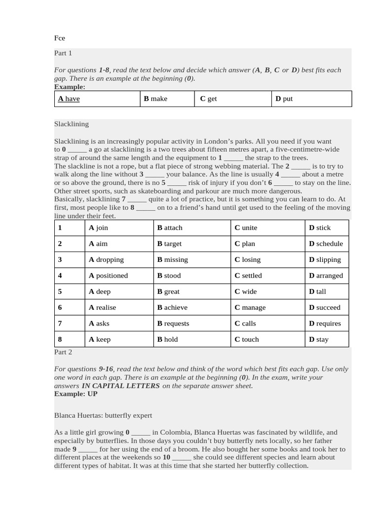 Fce 3 Tests | PDF | Trees | Planets