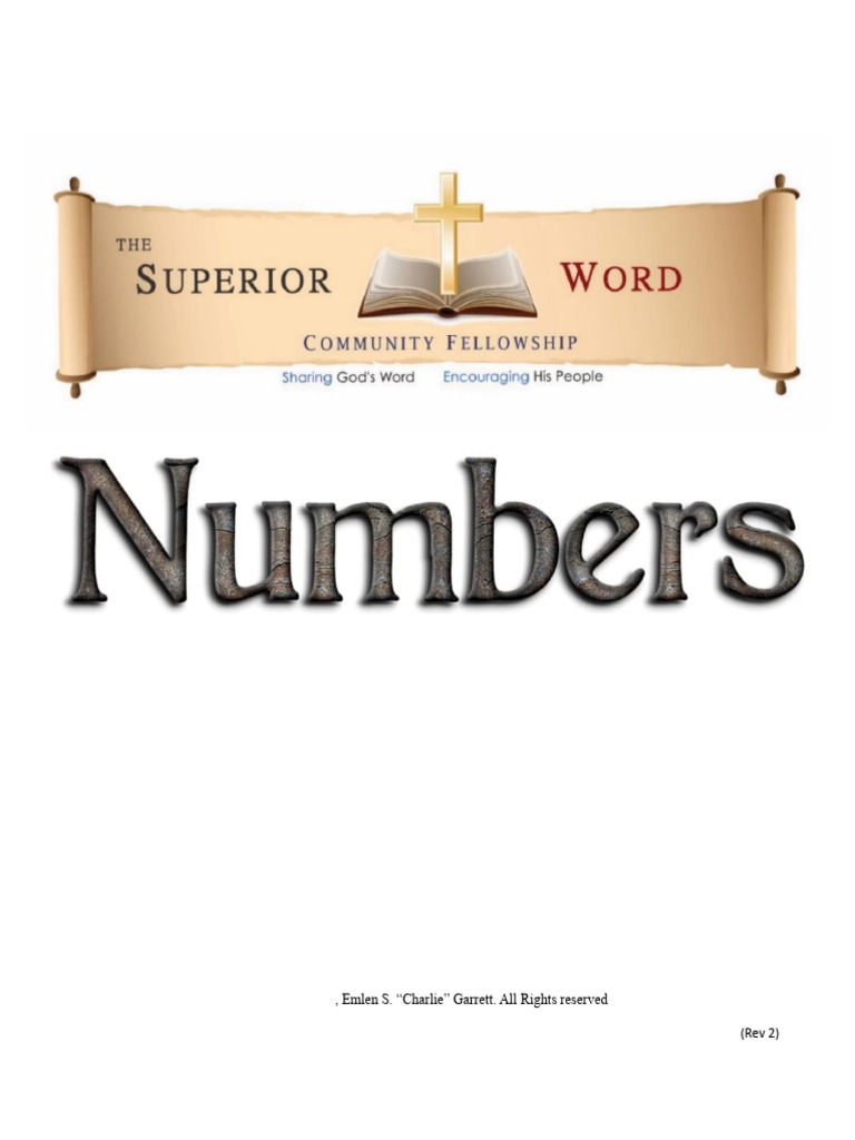2023 Garrett Numbers Commentary Verse by Verse Study | PDF | Book Of ...