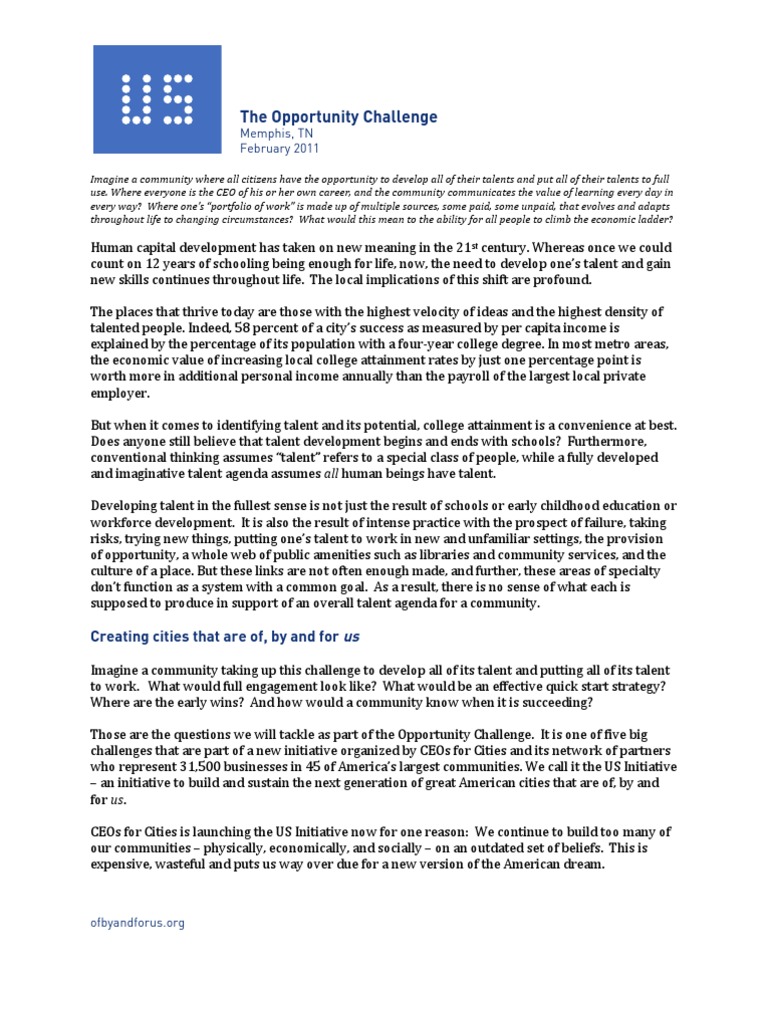 US Brief Opportunity | PDF | Economies | Business
