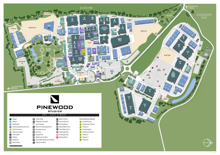 Pinewood Studios Site Map Overview | PDF