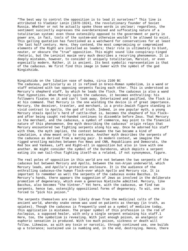 The Caducean Phenomenon - Mark Brahmin | PDF