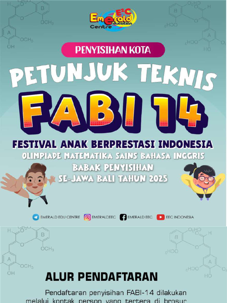 Petunjuk Teknis Penyisihan Fabi 14 | PDF