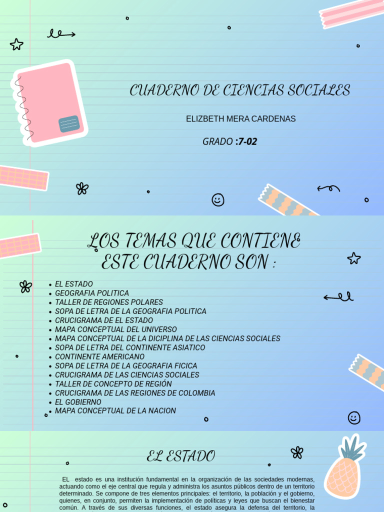 Cuaderno de Ciencias Sociales 7-02 | PDF | Estado (política) | Geografía