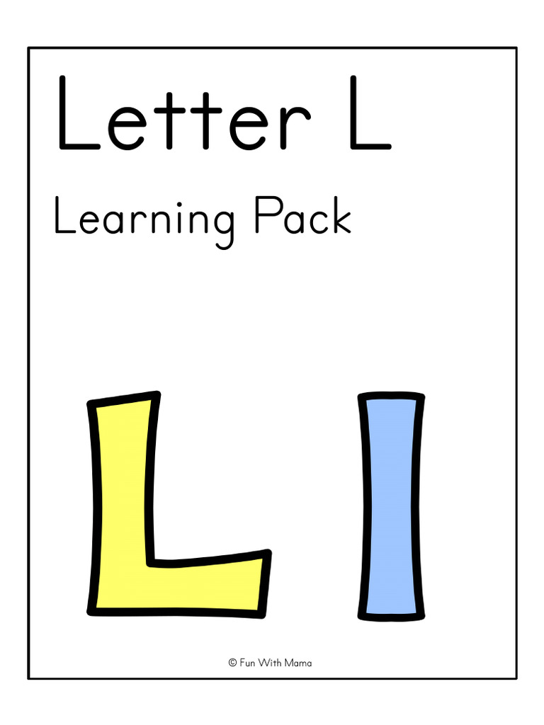 Letter L Learning Activities Pack | PDF