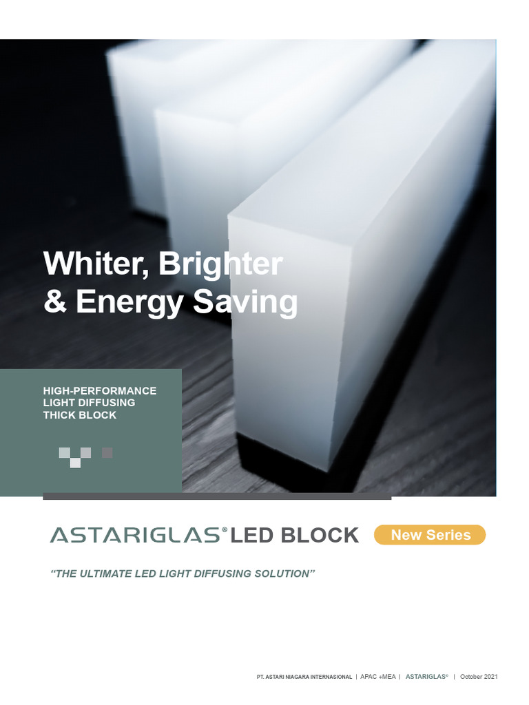 ASTARIGLAS® LED Block Overview | PDF | Lighting | Light