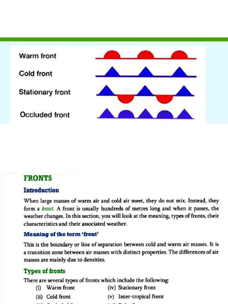 Typesoffrontsandweather | PDF