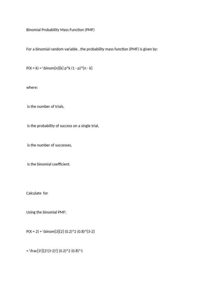 Binomial Probab-WPS Office | PDF | Expected Value | Probability Distribution