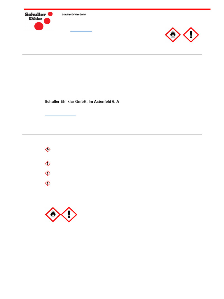 PRISMA COLOR RAL Spray ACRYL SDS | PDF | Safety | Occupational Safety ...