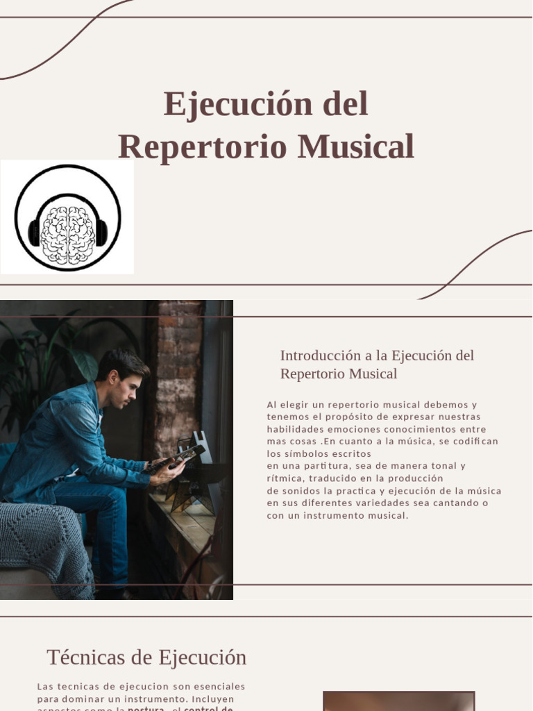 Ejecución y Tipos de Repertorio Musical | PDF