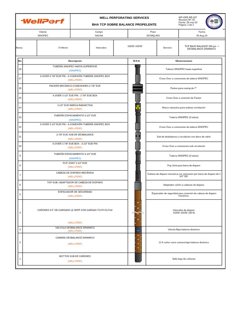 Replaced_BHA Preliminar-TCP Sacha 603.Xlsm | PDF