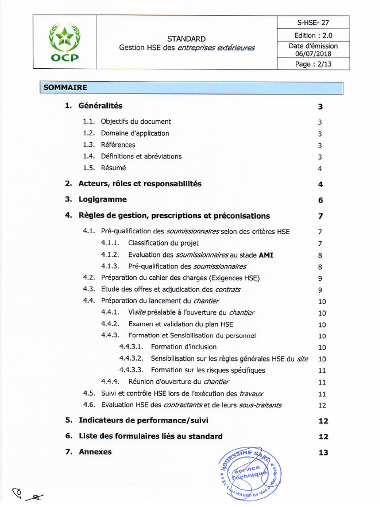 Standard HSE and Annexe S 2018 | PDF