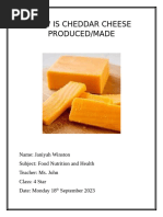 Cheese Flow Diagram | PDF