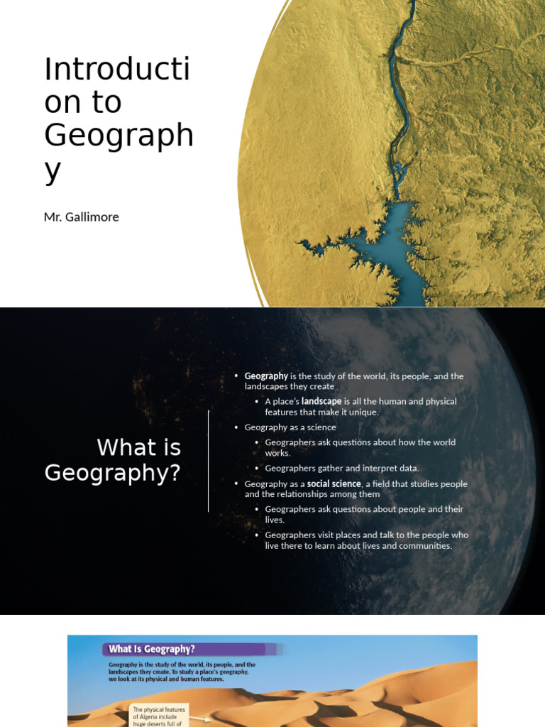 Introduction To Geography | PDF | Geography | Map