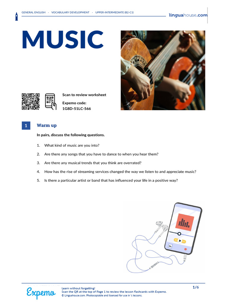 Music British English Student B2 C1 | PDF | Musical Instruments ...