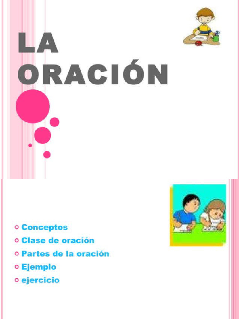 La Oracion y Sus Partes - 20250516 - 191103 | PDF