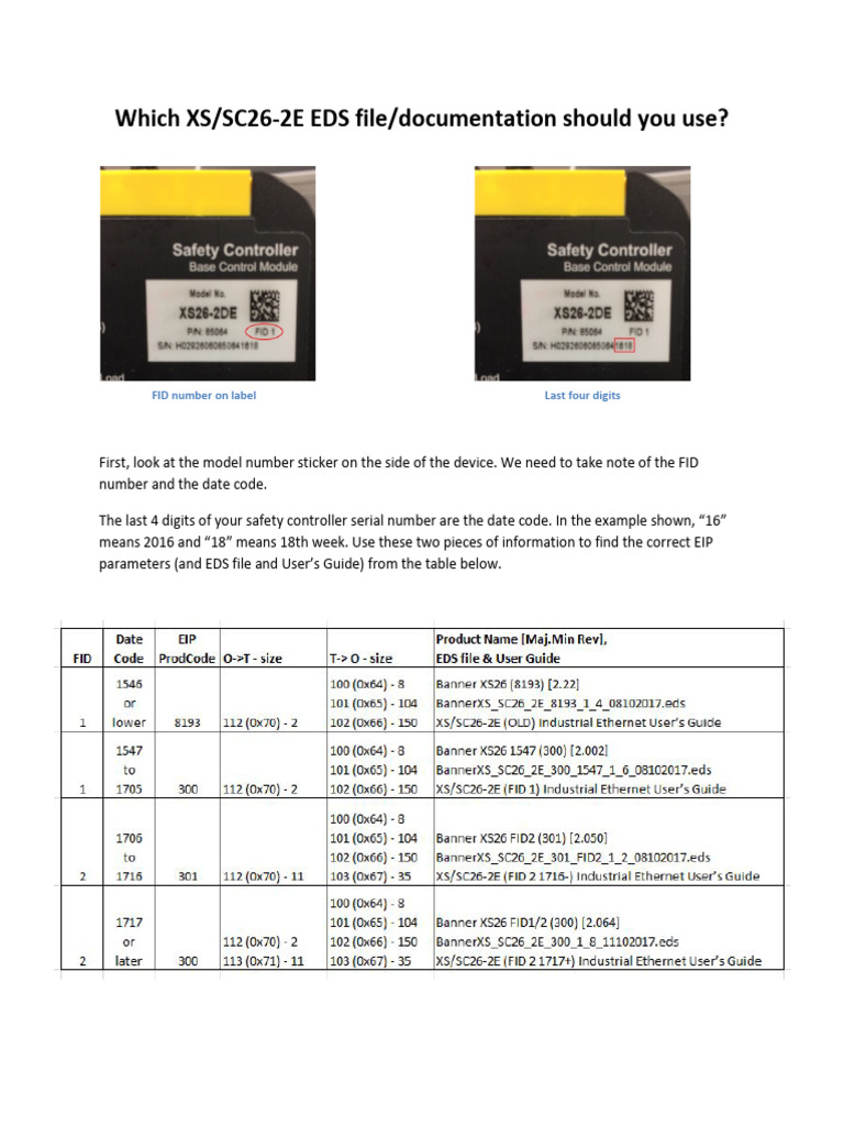 Which EDS File To Use | PDF