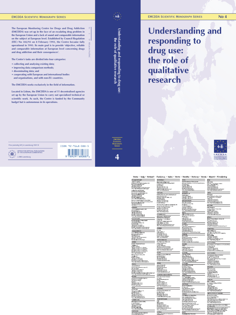 EMCDDA Monograph 4 | PDF | Qualitative Research | Ethnography