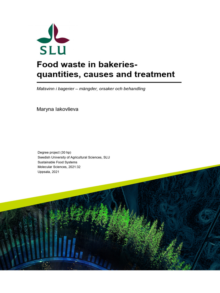Bakery Food Waste: Causes and Solutions | PDF | Waste | Sustainability
