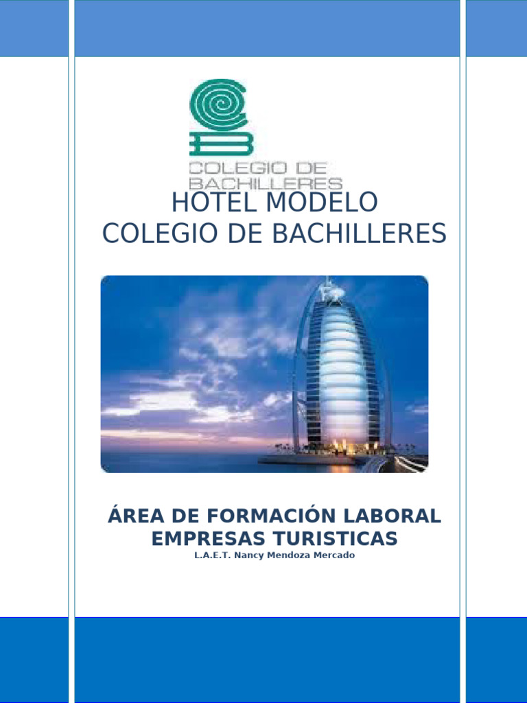 Manual del Hotel Modelo: Estructura y Tarifas | PDF | Hotel | Contabilidad