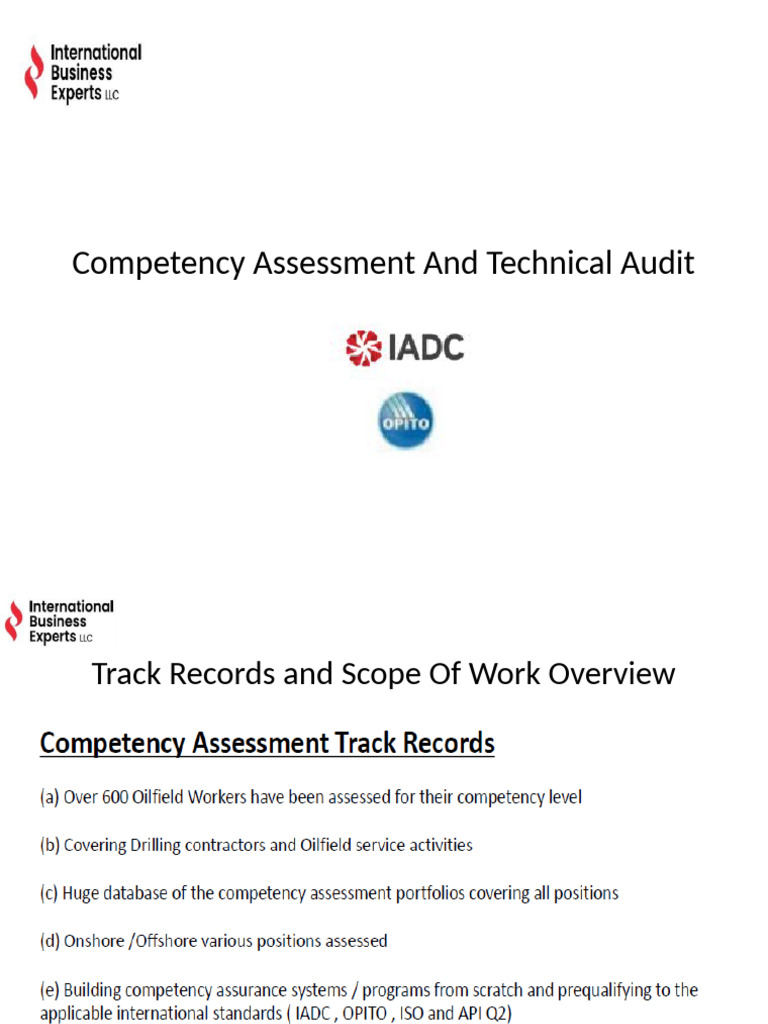 Competency Assesment | PDF | Audit | Educational Assessment