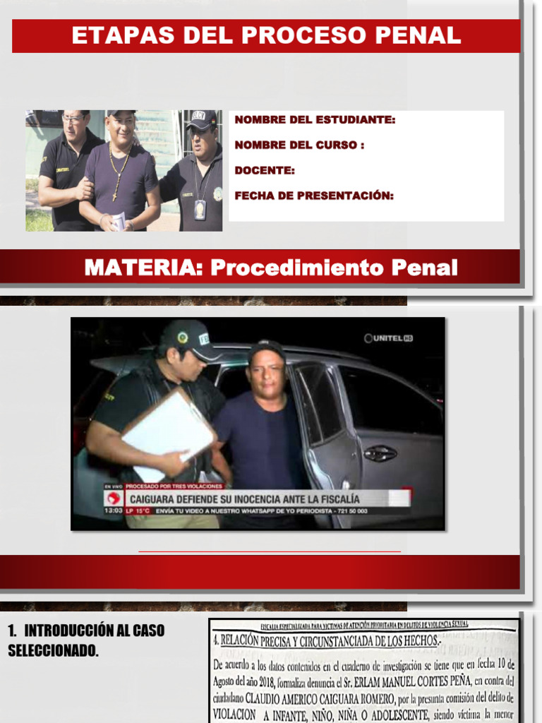 Actividad #1 Procedimiento Penal Upds | PDF | Mandato | Derecho penal