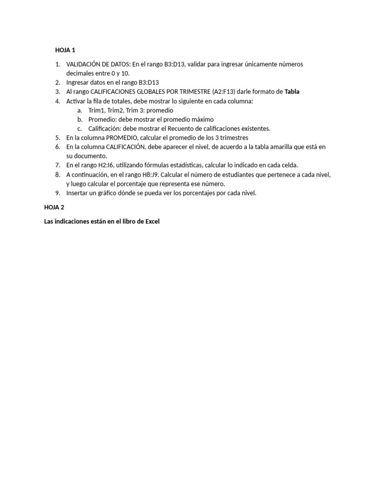 Indicaciones Taller Repaso - 1 | PDF