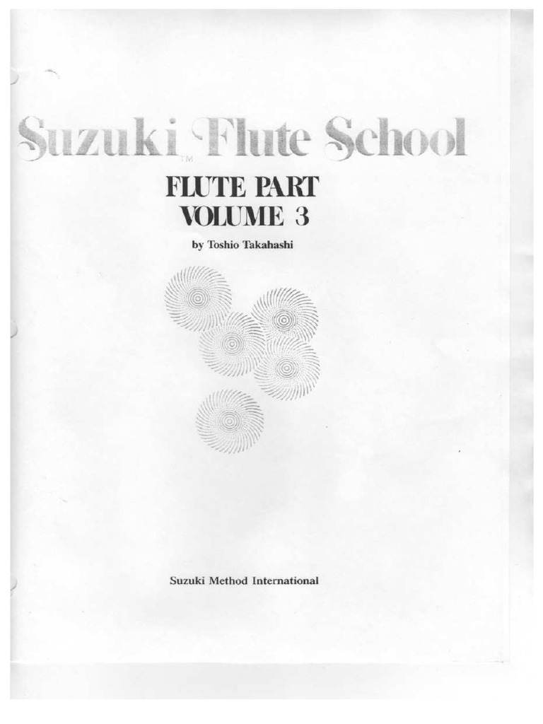 Suzuki Flute School Vol3 3 | PDF
