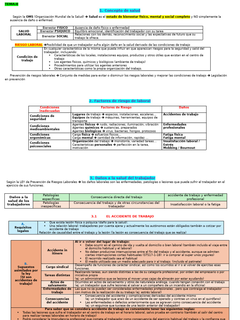 TEMA 8 - Pre - Ries. Concepto Basico | PDF | Amianto | ruido