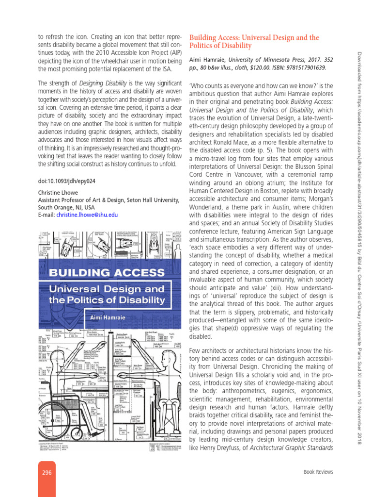 Building Access Universal Design and Politicals of Accessibility | PDF | Disability | Liberal ...