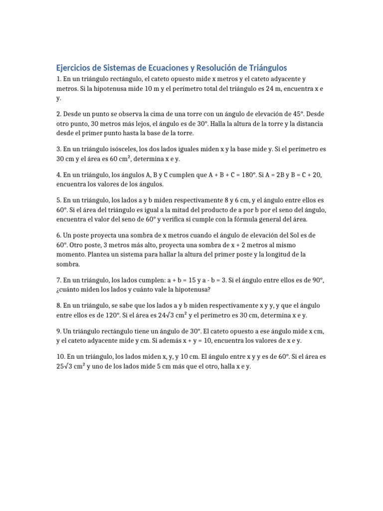 Ejercicios_Enunciados | PDF