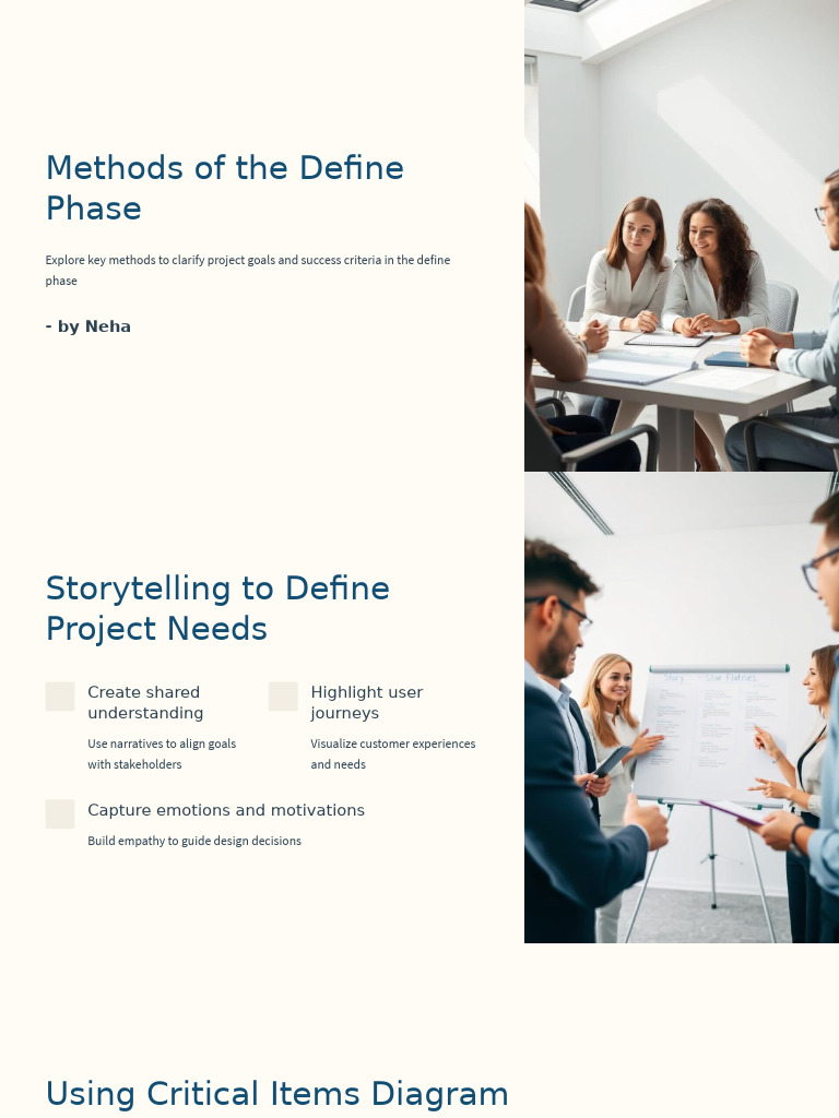 Methods of The Define Phase | PDF