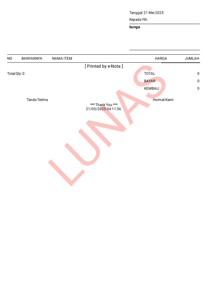 E-Nota Bunga 2025-05-21 4 | PDF