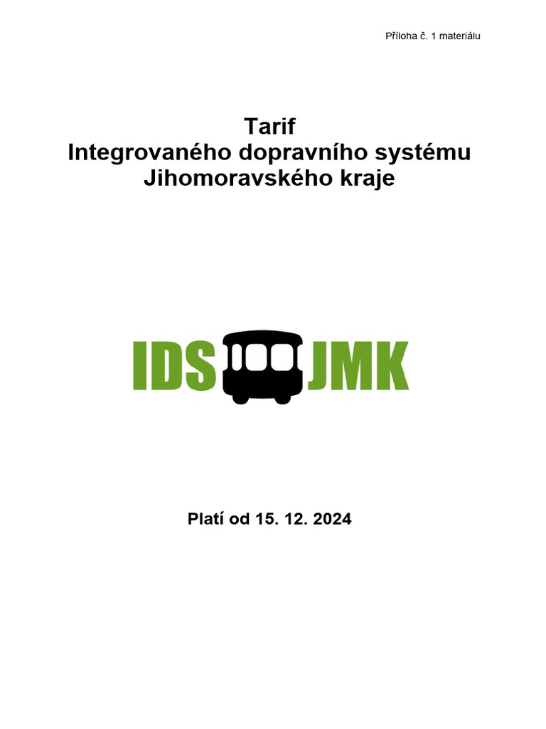 Tarif Ids JMK | PDF