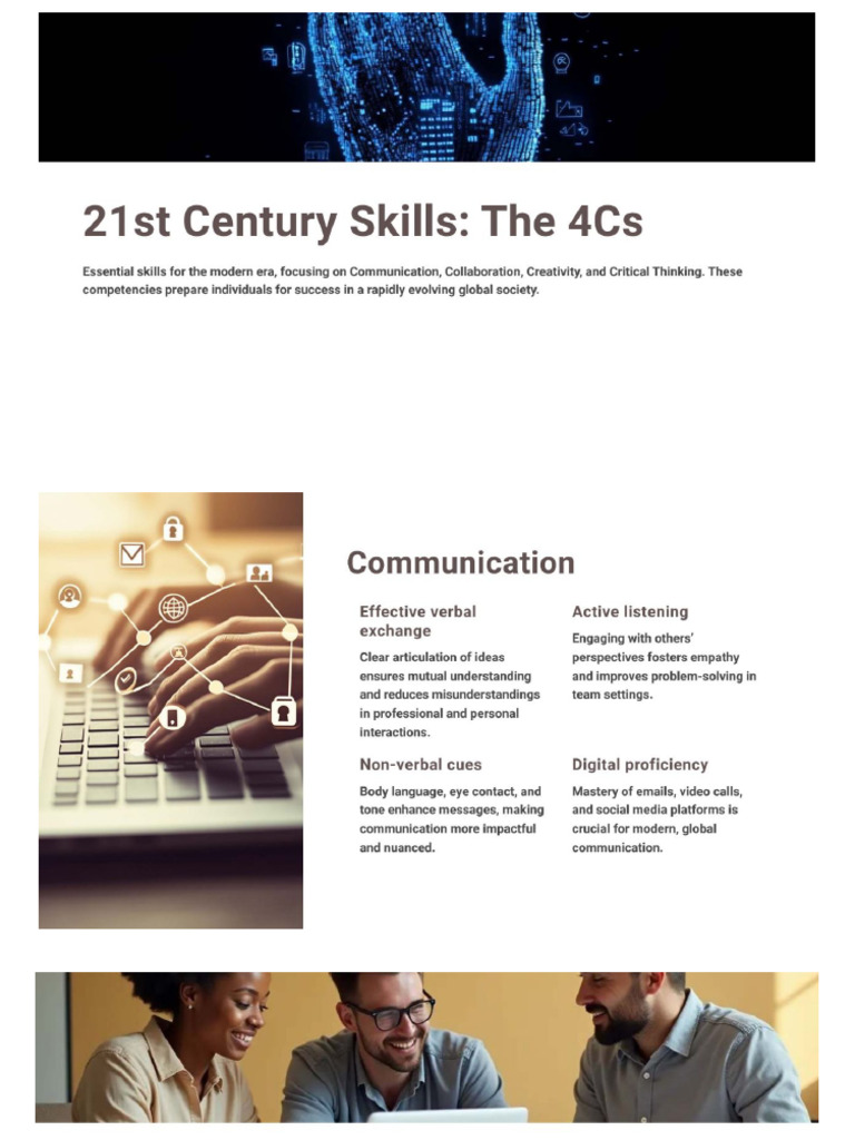 21st Century Skills - The 4Cs | PDF
