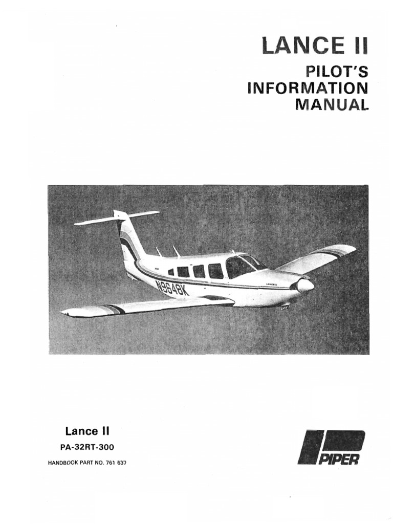 1978 Lance II Poh | PDF | Airspeed | Atmospheric Pressure