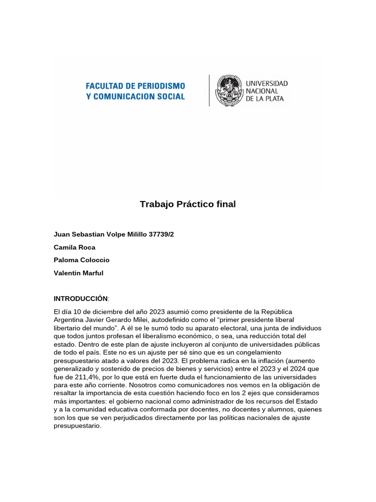 TP Taller Com. Pol | PDF