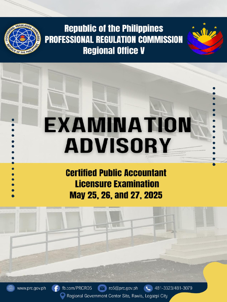 Certified Public Accountant May 2025 Legazpi | PDF | Calculator ...