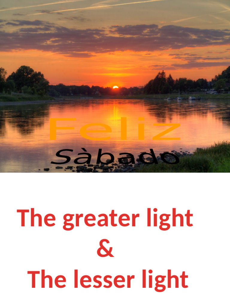 The Lesser Light and The Greater Light | PDF | Eternal Life ...