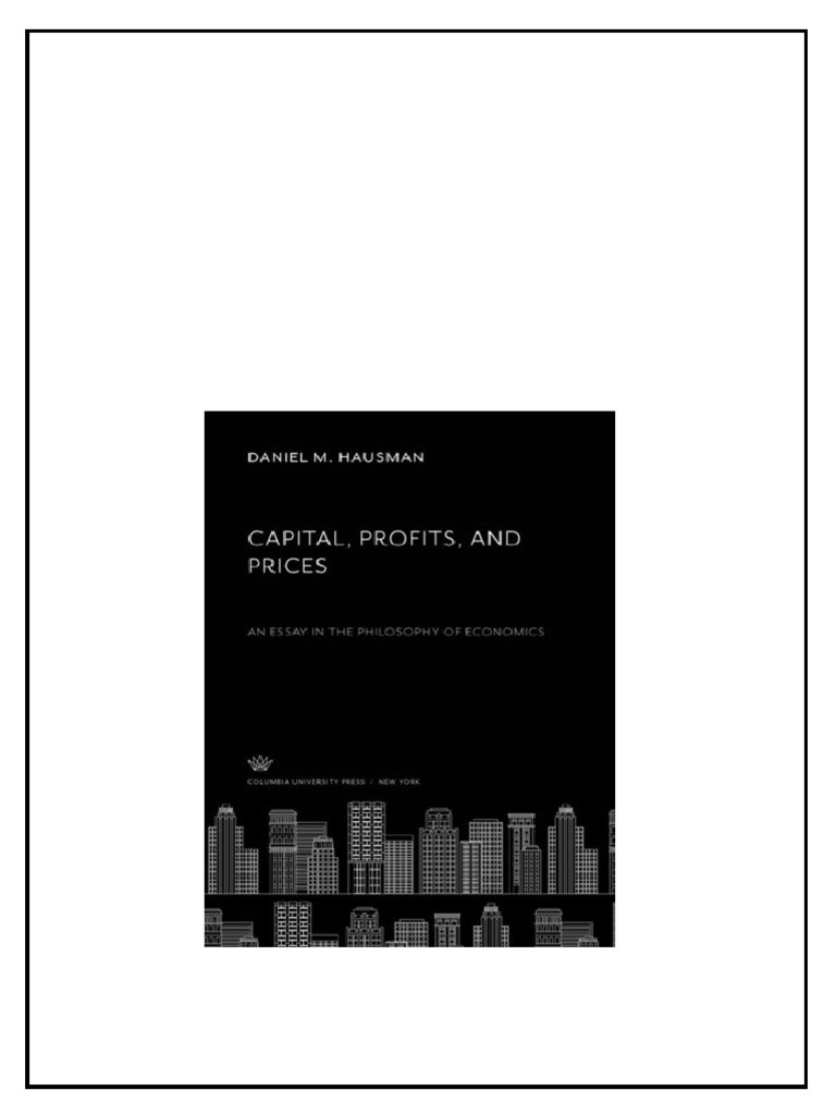 Capital Profits and Prices An Essay in The Philosophy of Economics ...