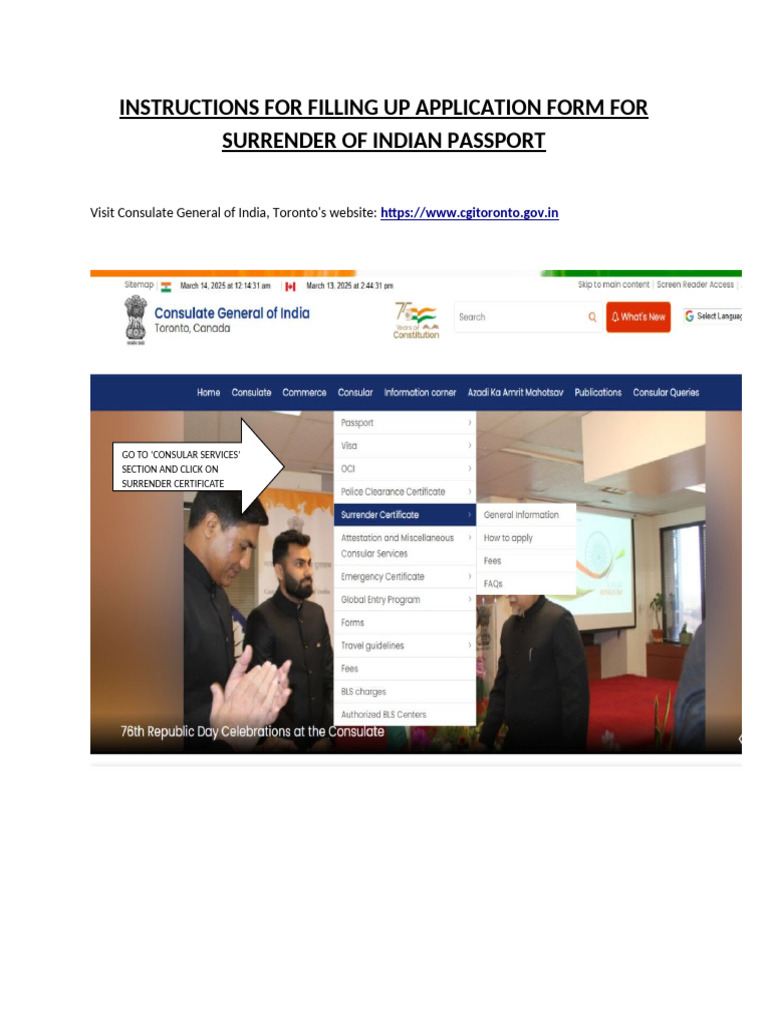 Surrender Form Filling Instructions 2 | PDF