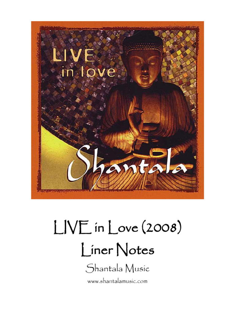 LIVE in Love Liner Notes | PDF | Rama | Sita