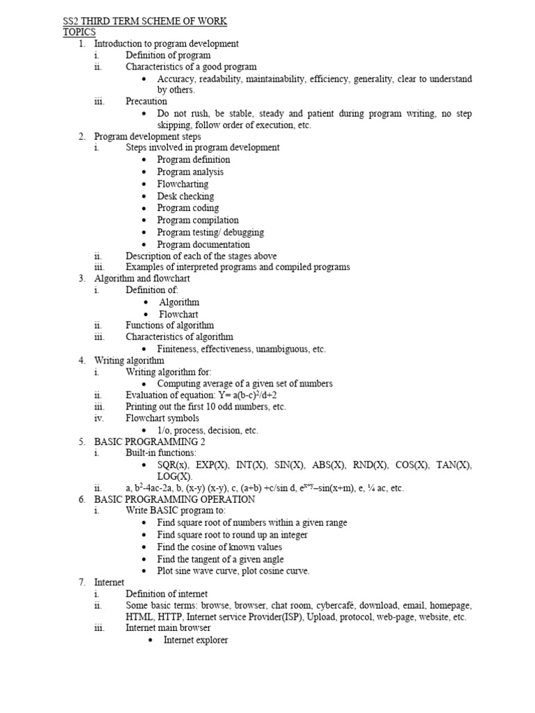 SS2 Computer Third Term Note 1 | PDF | World Wide Web | Internet & Web