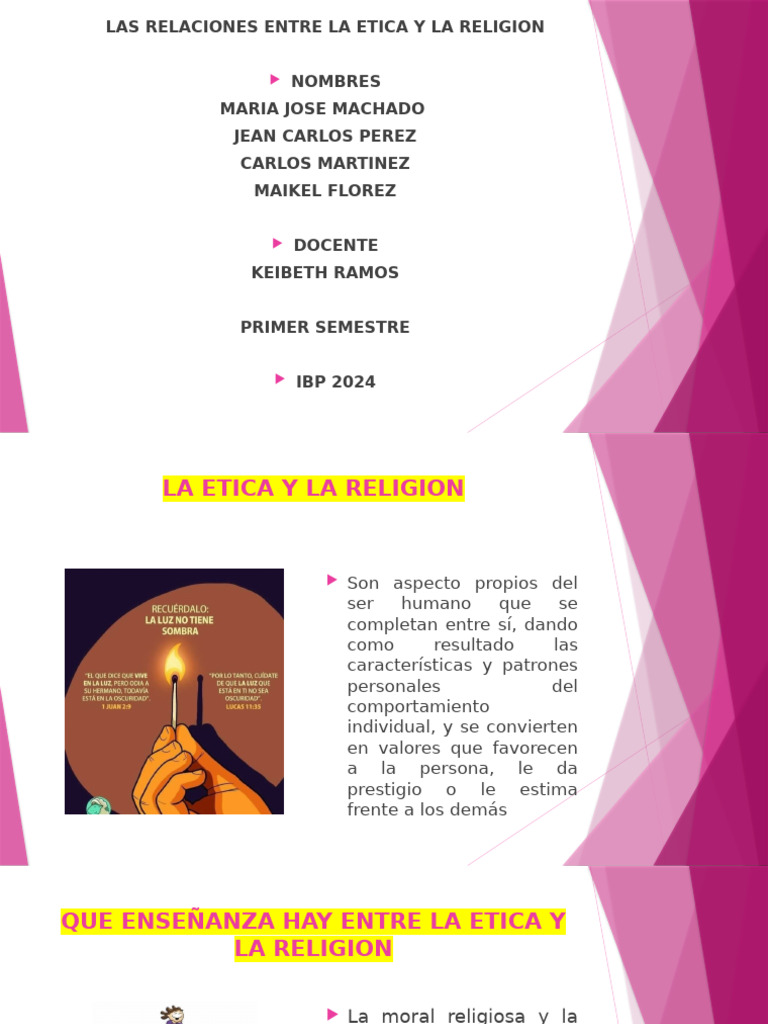 Ética y Religión: Su Relación y Enseñanzas | PDF | Psicología Social ...