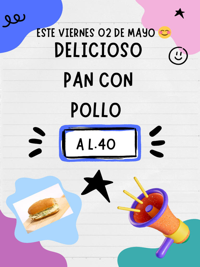 Documento A4 Anuncio Cerrado Creativo Colorido | PDF