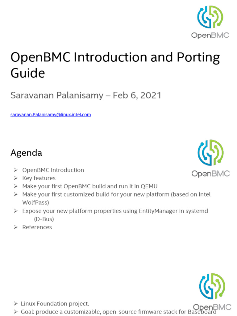 OpenBMC Intro Porting Guide FOSDEM 2021 | PDF | Computer Science | Computer Engineering