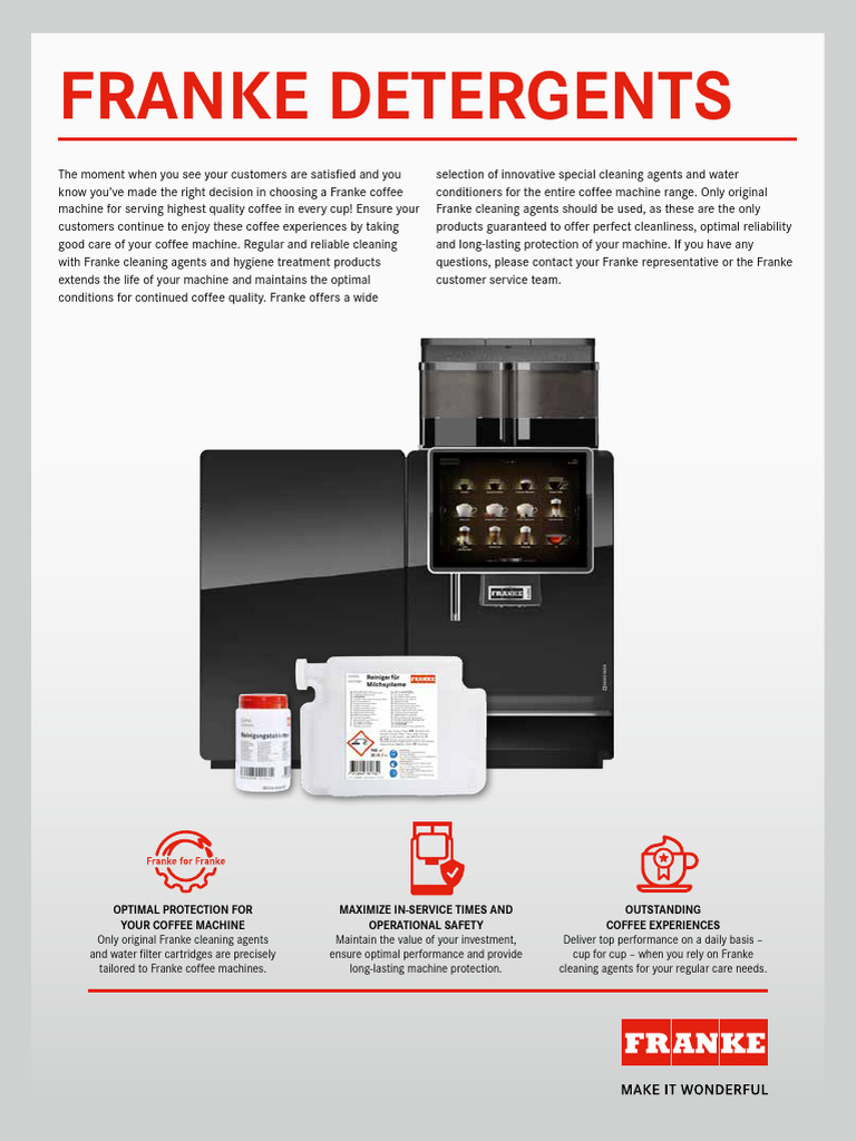 Franke Cleaning Product Inlay Brochure 205x275 EN Web | PDF | Hygiene