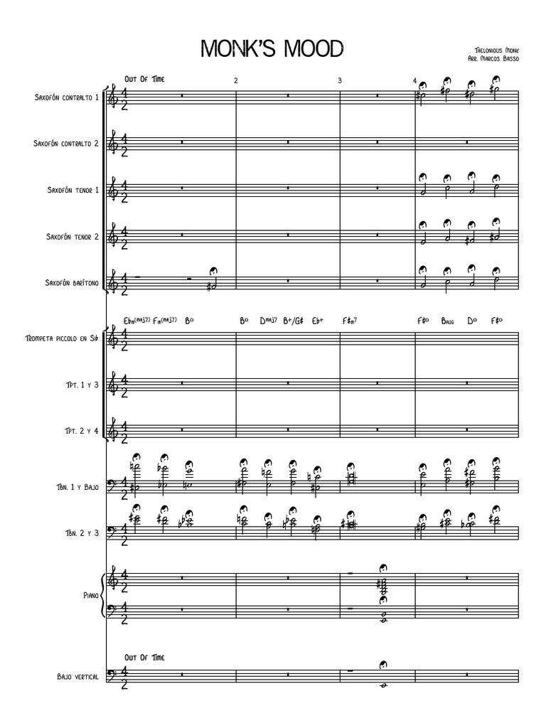 Monk - S Mood - Partitura Completa | PDF