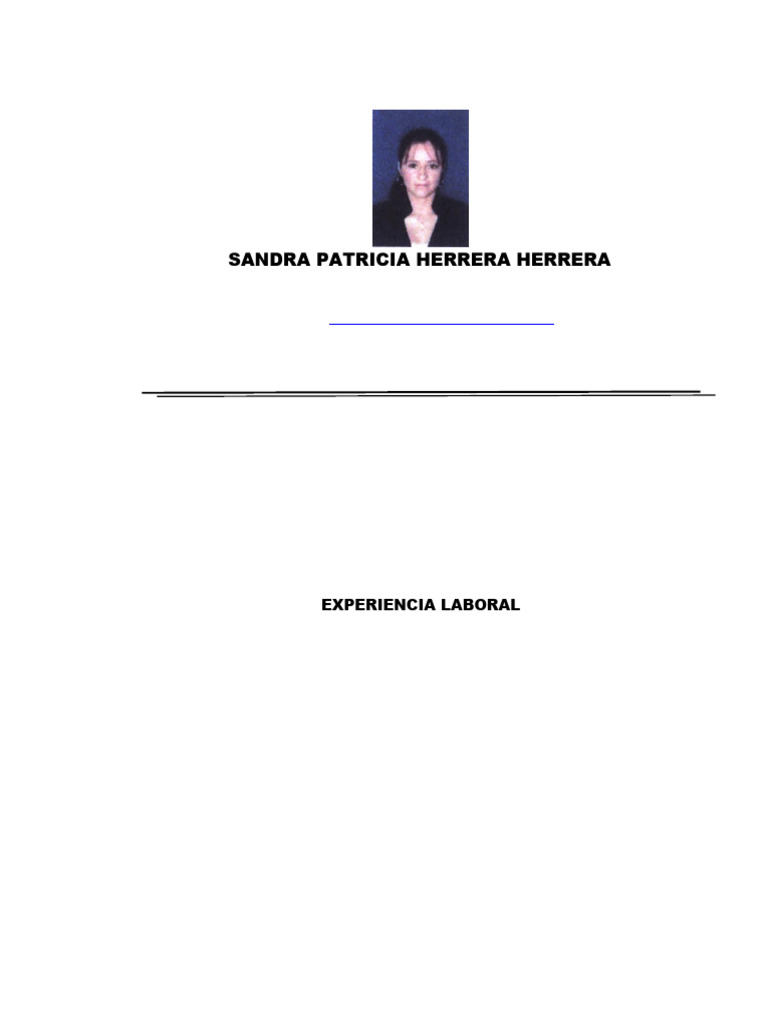 Hoja de Vida Sandra Herrera - Word | PDF | Inteligencia | Aprendizaje